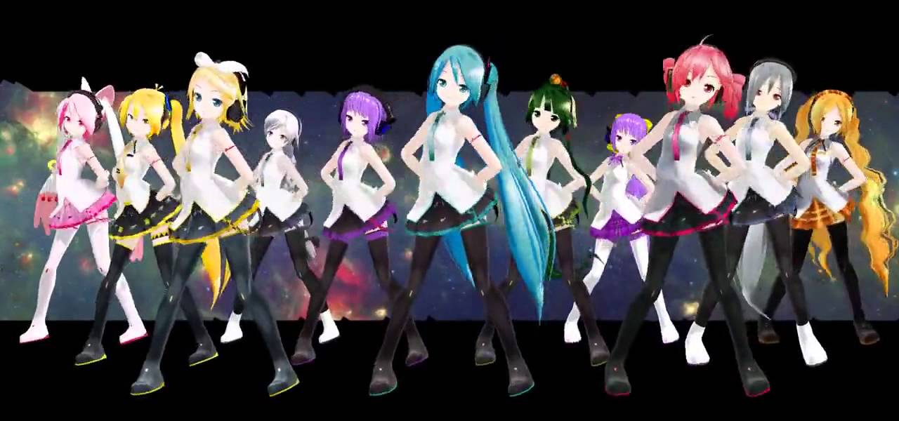 [MMD DANCE VERSION]Vocaloid Girl's-Galaxias! - YouTube