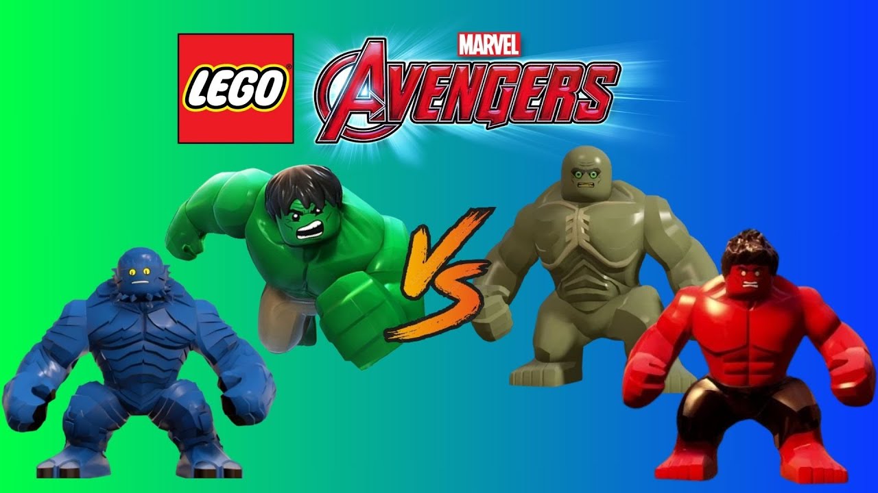 BATALHA DE HERÓIS: HULK E BOMBA-A Vs HULK VERMELHO E ABOMINÁVEL NO LEGO ...
