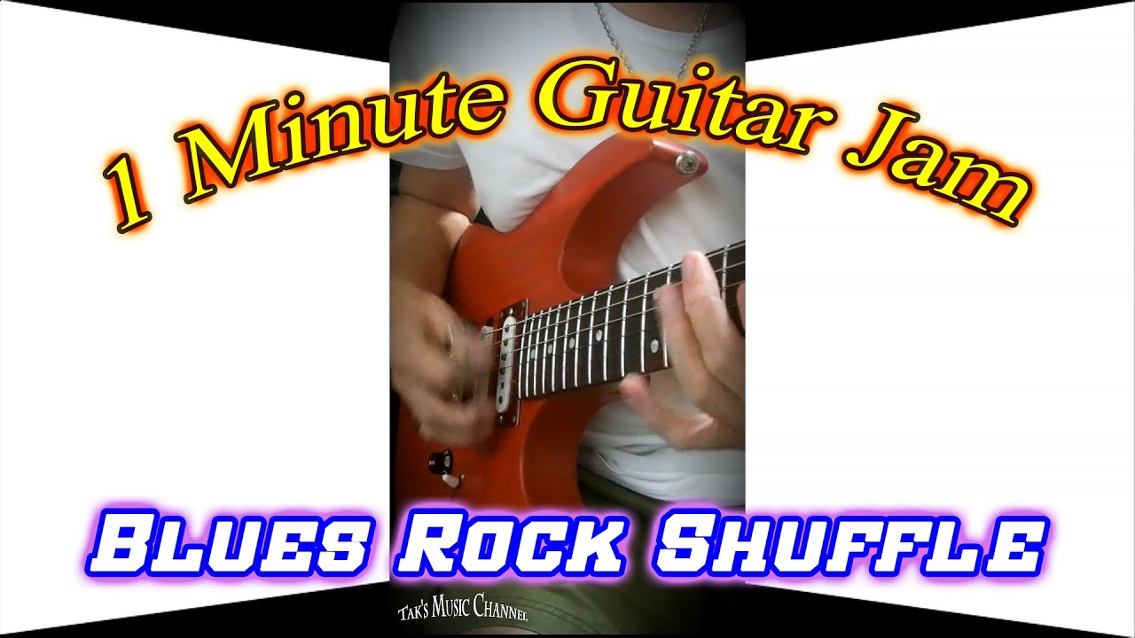 Blues Rock Shuffle [1 Minute Guitar Jam with Modified Ibanez] - YouTube