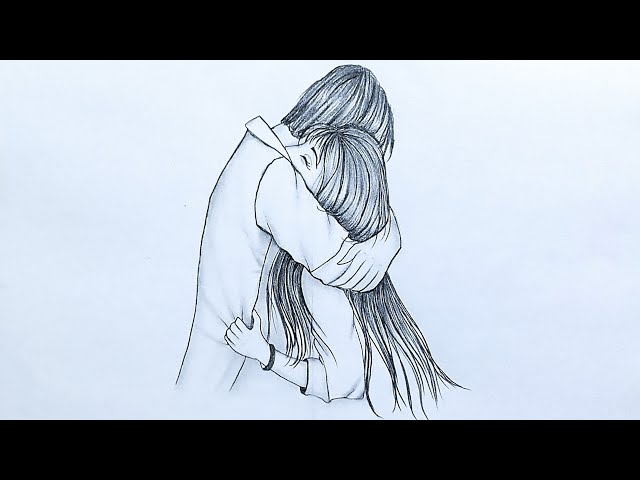Pencil Drawings Of Couples Cuddling