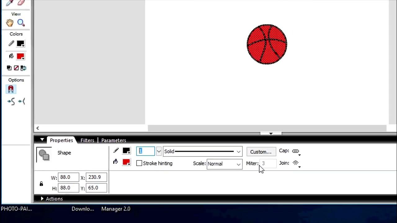 TUTORIAL DASAR MEMBUAT ANIMASI BOLA MEMANTUL Macromedia Flash 8 - YouTube