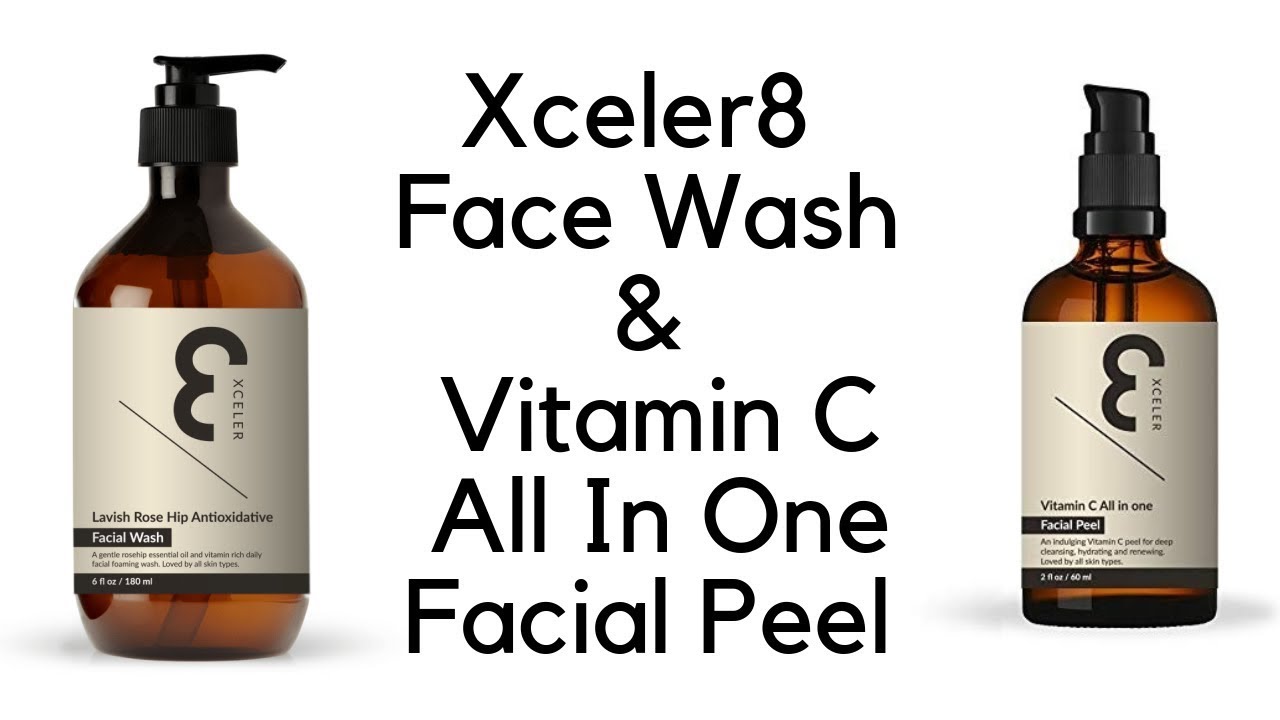 Xceler8 Face Wash & Vitamin C All In One Facial Peel - YouTube