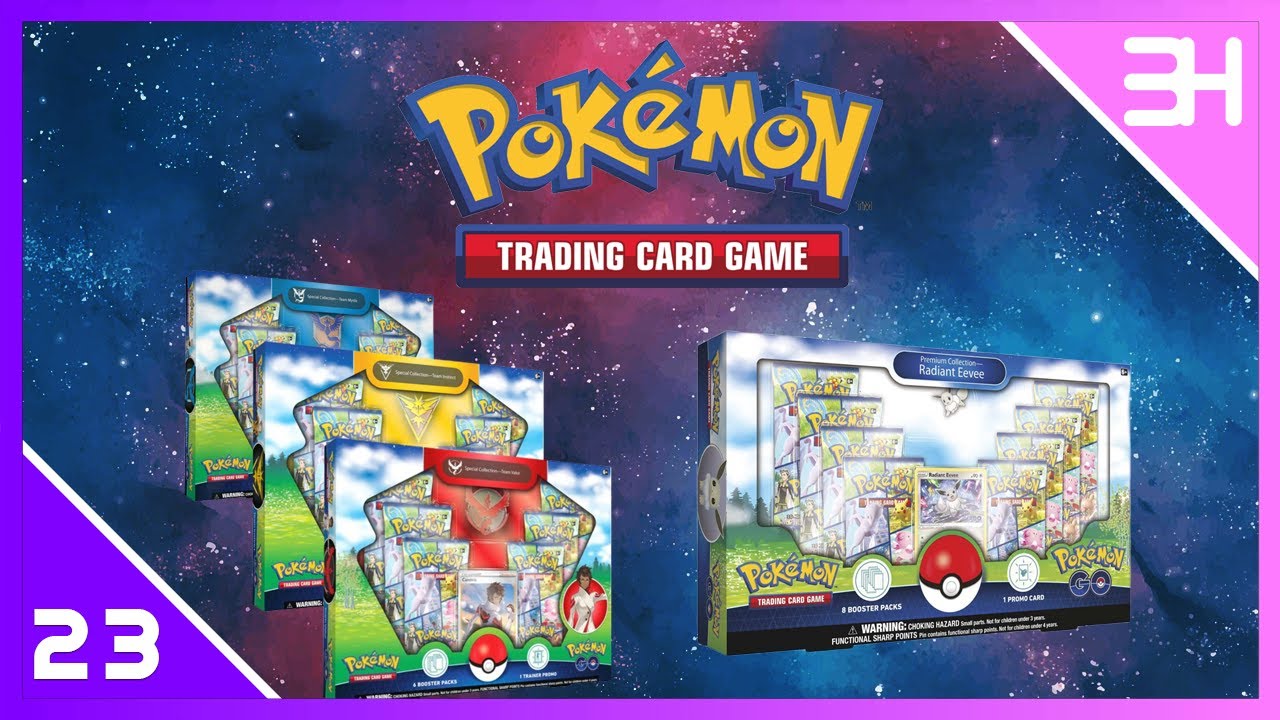 Pokémon TCG: GO Team Leader Collection + Radiant Eevee Collection ...