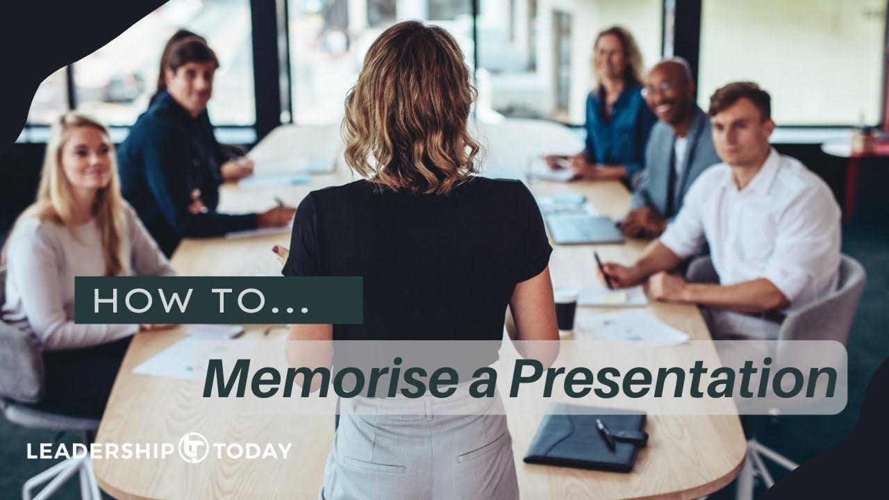 How To Memorise A Presentation - YouTube