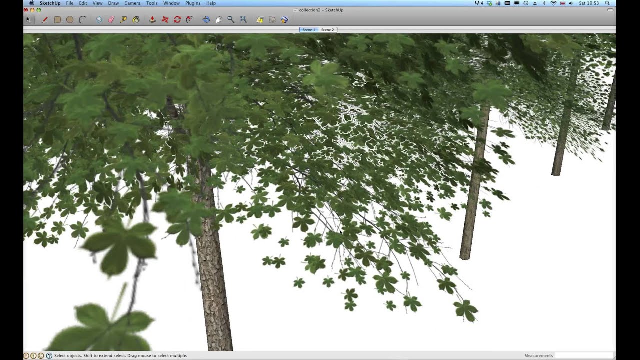 SketchUp 3D Trees - YouTube