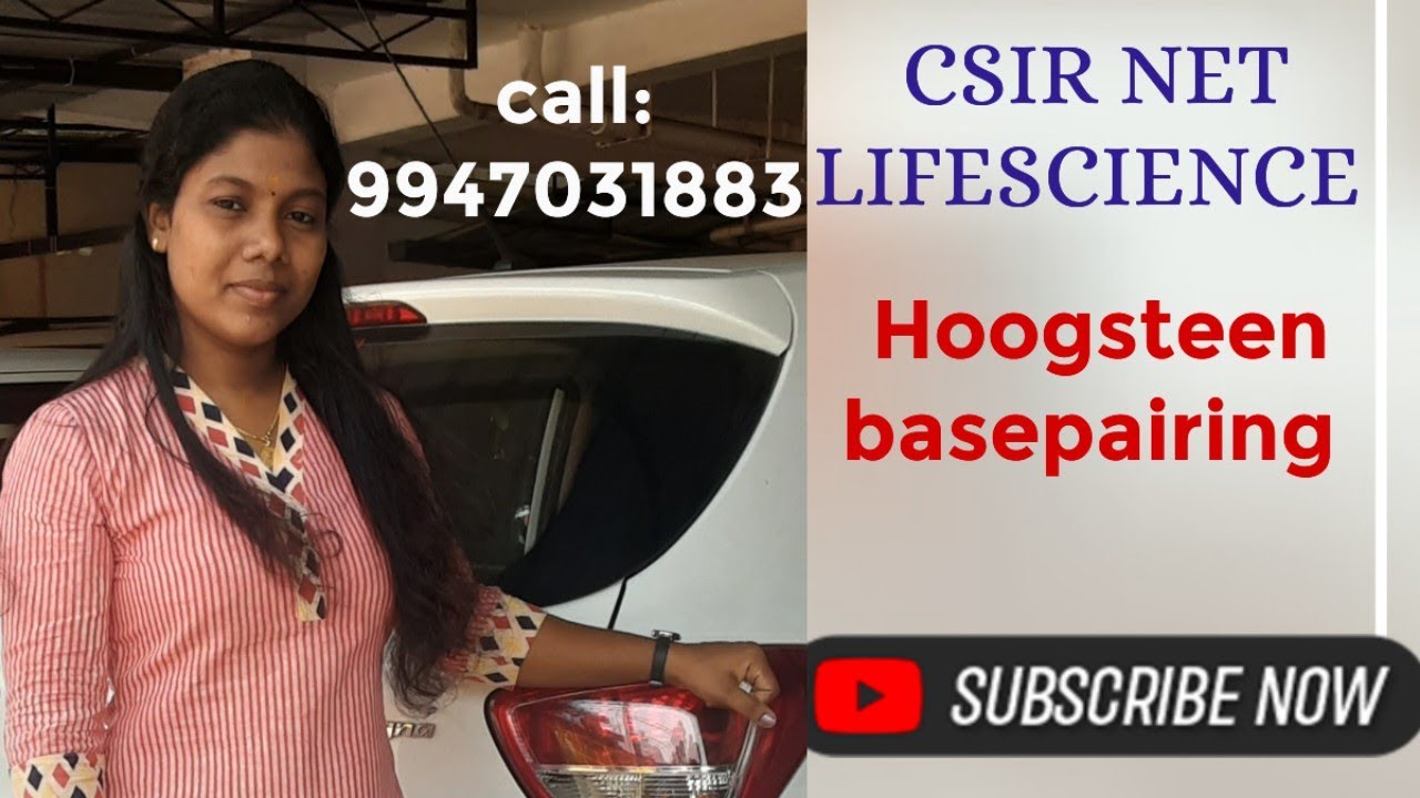 #hoogsteen basepairing#csirnetlifescience - YouTube