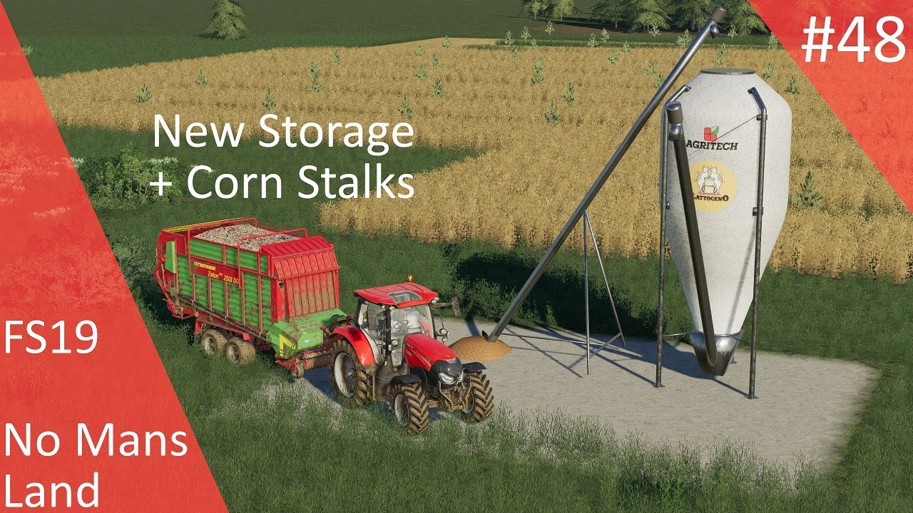 FS19 No Mans Land #48 - NEW STORAGE + CORN STALKS - YouTube