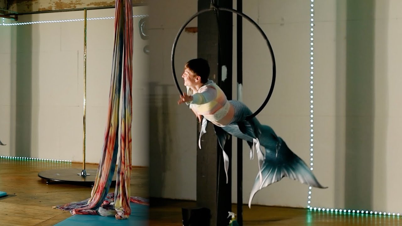 A Mermaid in a Hoop! - Aerial Lyra Routine - Heather Brooke - YouTube
