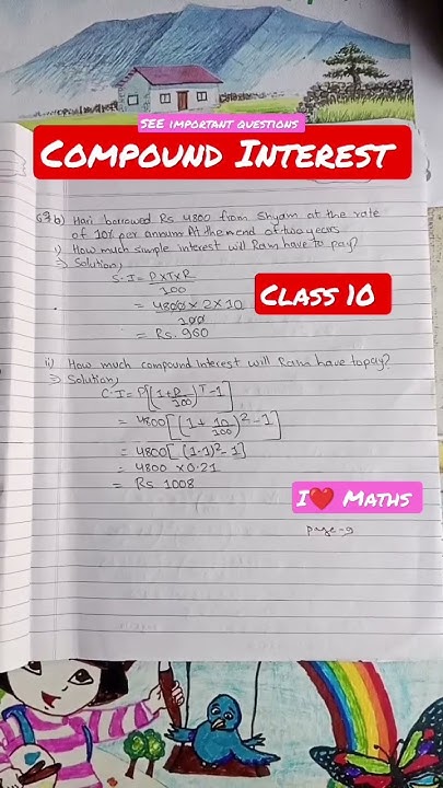 Compound Interest Class 10 #see2079 #class10math #compoundinterest #see ...