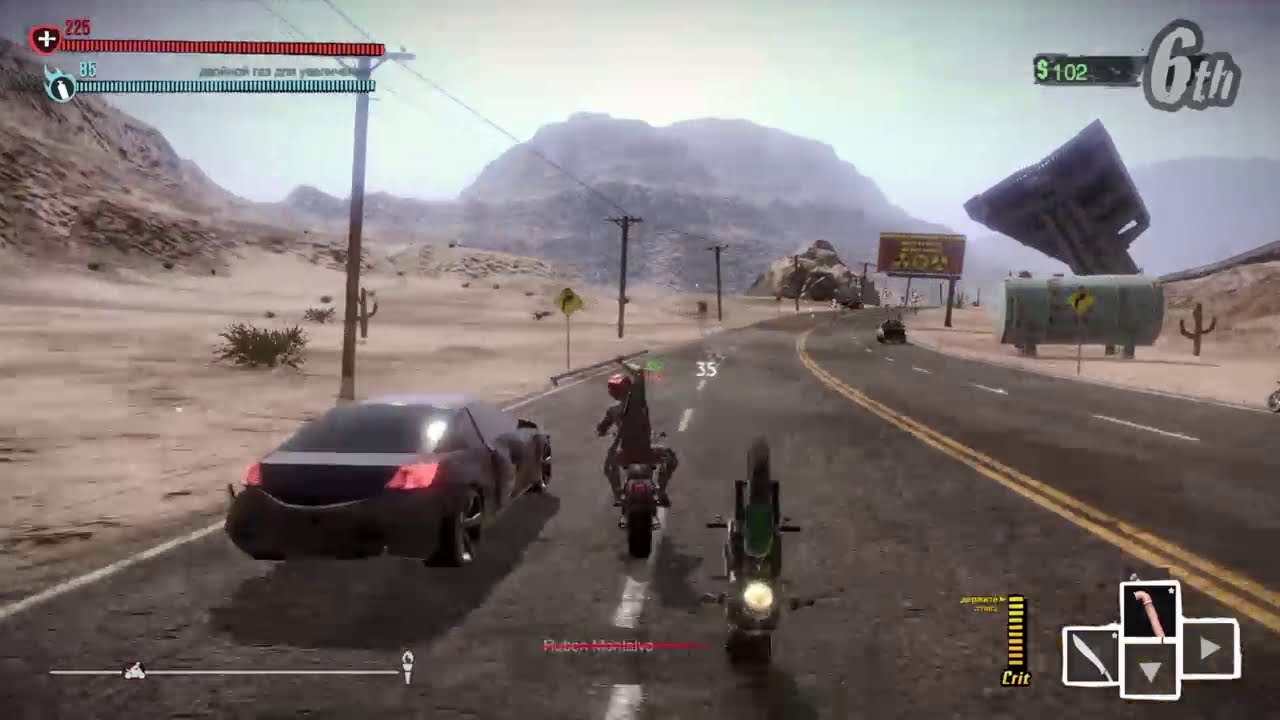 Road Redemption PS4. Лучше или хуже Road Rage? Gameplay - YouTube