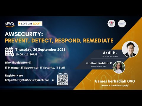 WEBINAR - AWSECURITY: PREVENT, DETECT, RESPOND, REMEDIATE - YouTube