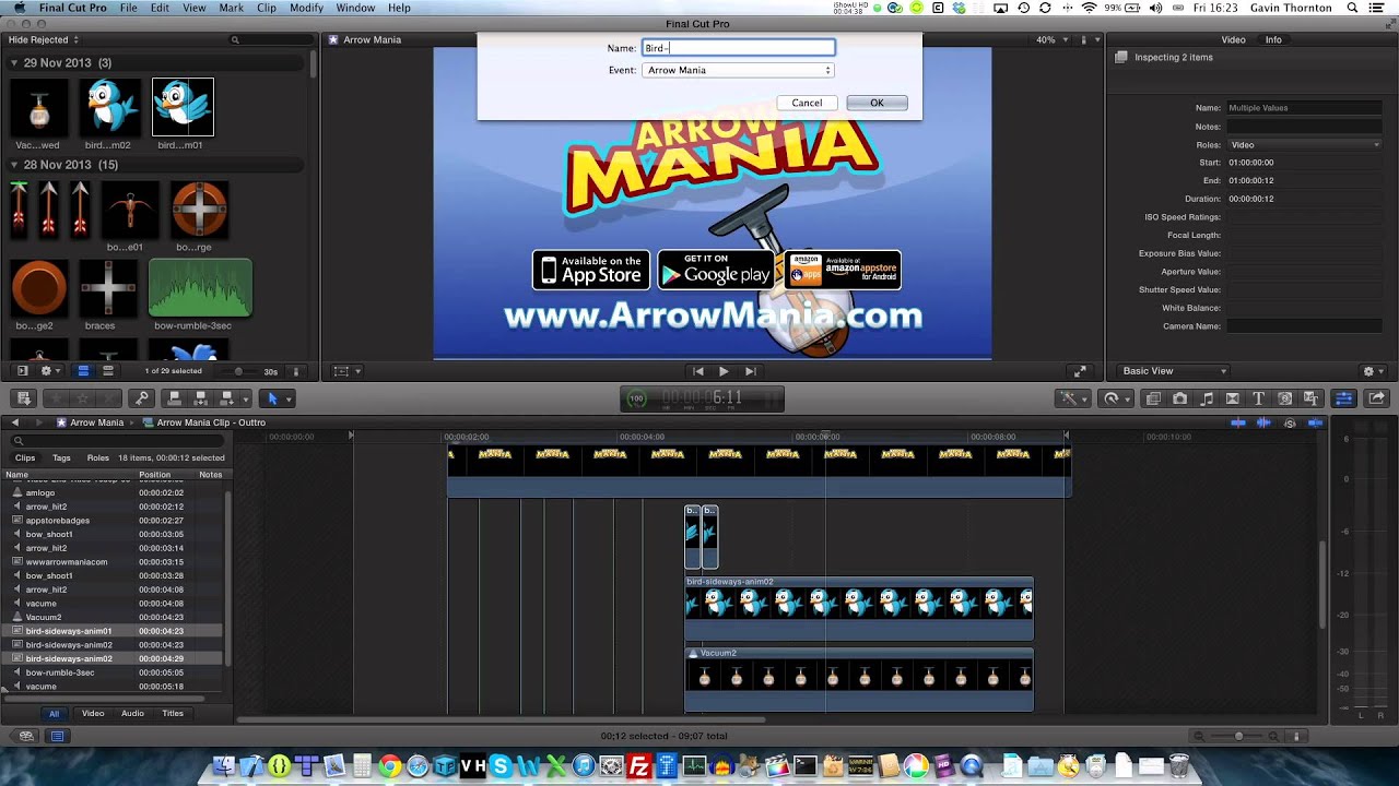 Final Cut Pro X Tutorial. Creating Animations from multiple image files ...