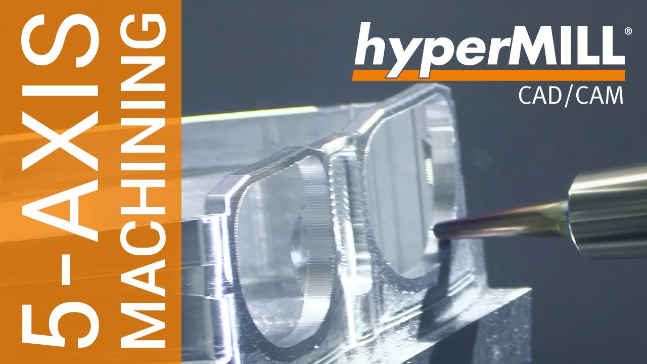 hyperMILL 5-axis Machining: Glasses | DIA EDGE | MST Corporation | CAM Software - YouTube