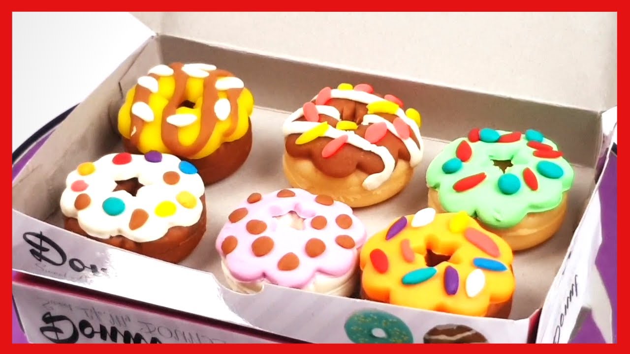 How to create Yummy Play doh donuts. DIY arts and crafts. - YouTube