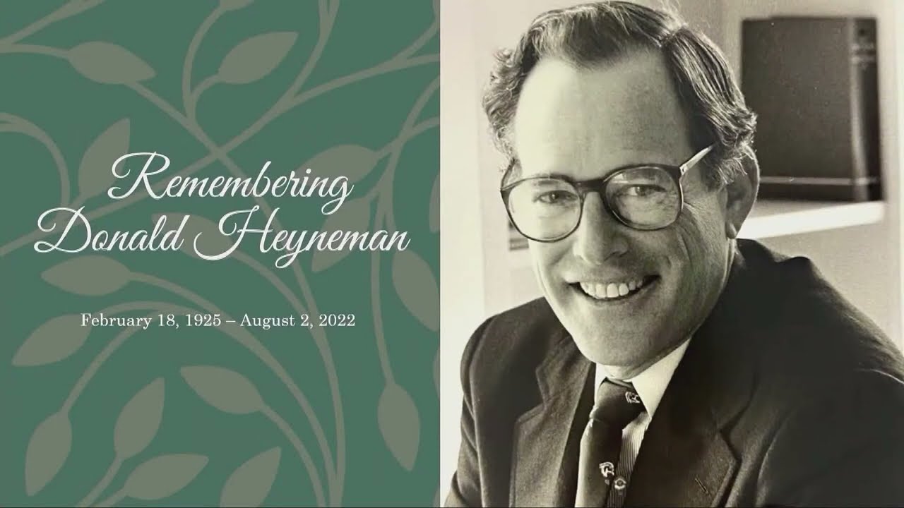 Celebration of Life of Donald Heyneman (February 18, 2023) - YouTube