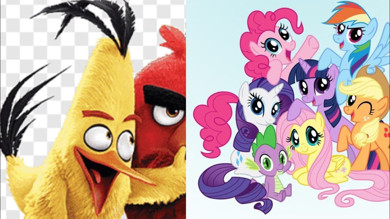 MY LITTLE PONY | ANGRY BIRDS | PAINT - YouTube