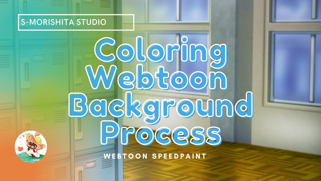 How to Color 3D Backgrounds to use for Webtoons || Digital Art Software ...