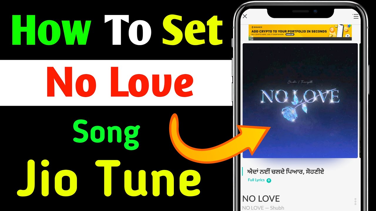 How To Set No Love Song Jio Tune | No Love Song Jio tune | Popular song ...
