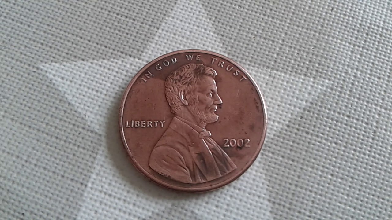 2002 penny Lincoln cent double die coin value - YouTube