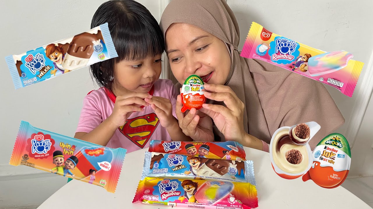 BORONG ICE CREAM WALL’S PADDLE POP UPIN & IPIN,MILKIE,RAINBOW,KINDER ...