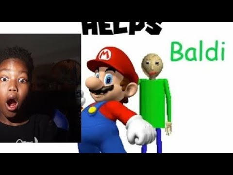 Baldi and Mario are both friends! ( Mario helps Baldi) ( new baldi's ...