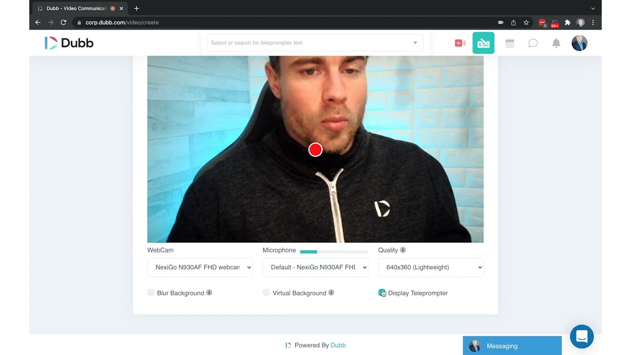 How to Record or Upload Videos with Dubb's Website Recorder - Dubb Tutorial - YouTube