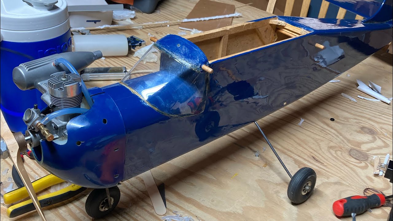 Gas RC plane wing repair tutorial!!! - YouTube