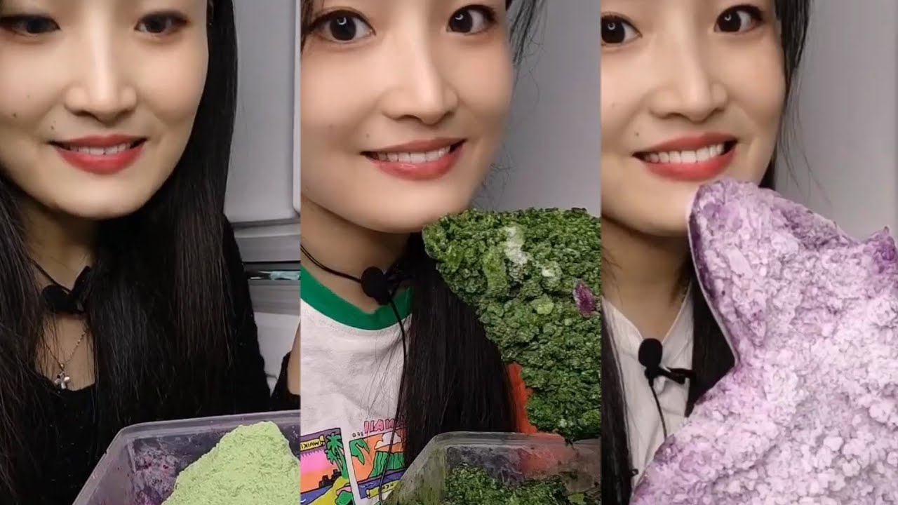 ASMR HER ICE POWDER SQUEAKY AND ICE BLOCK CHUNK - YouTube