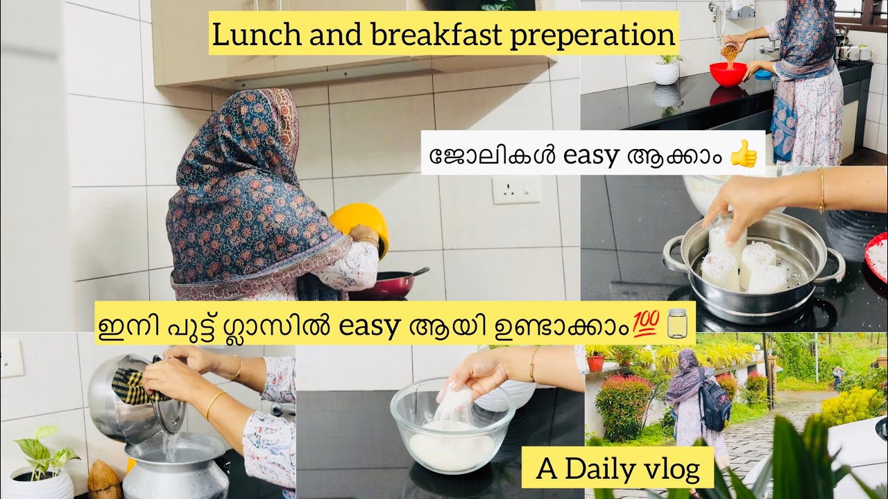 6 AM TO 4 PM ROUTINE🏡🩵LUNCH AND BREAKFAST PREPERATION/ Easy Glass Putt ...