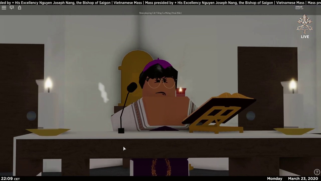 Vatican Roblox | Vietnamese Holy Mass Livestream | Sacred Heart of ...