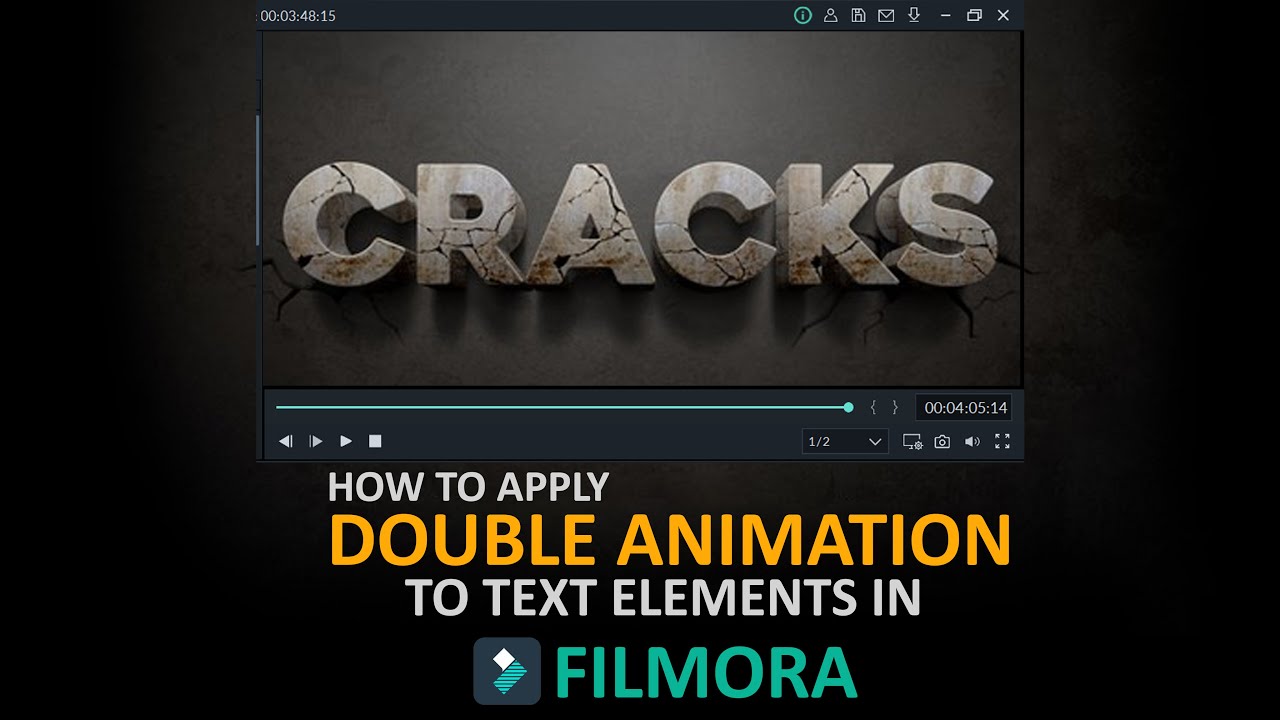 HOW TO APPLY DOUBLE ANIMATION TO TEXTS IN FILMORA. SIMPLE WAY. WITHING ...