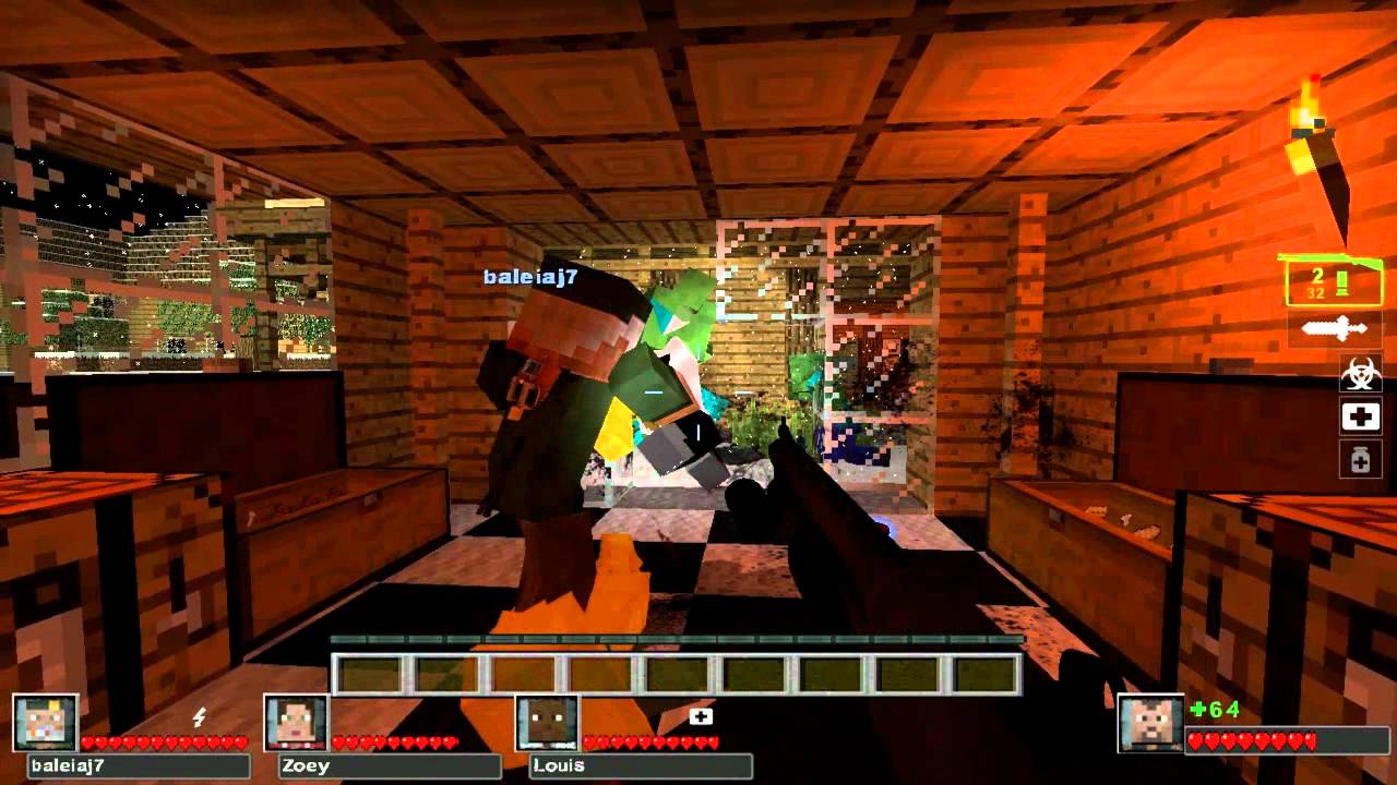 Minecraft+Left4dead2!!??Mine4dead 2 super HD - YouTube