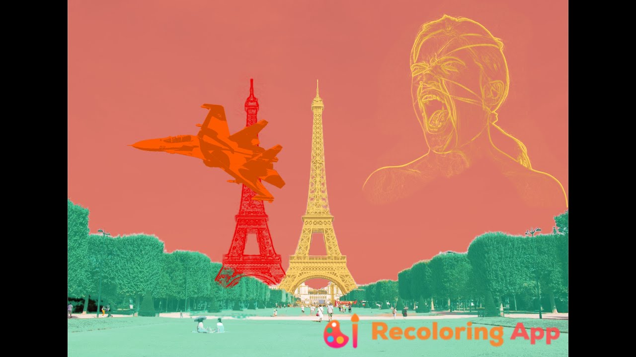 Recolor Images to Create Cartoon Heroes or Change texts Color - YouTube
