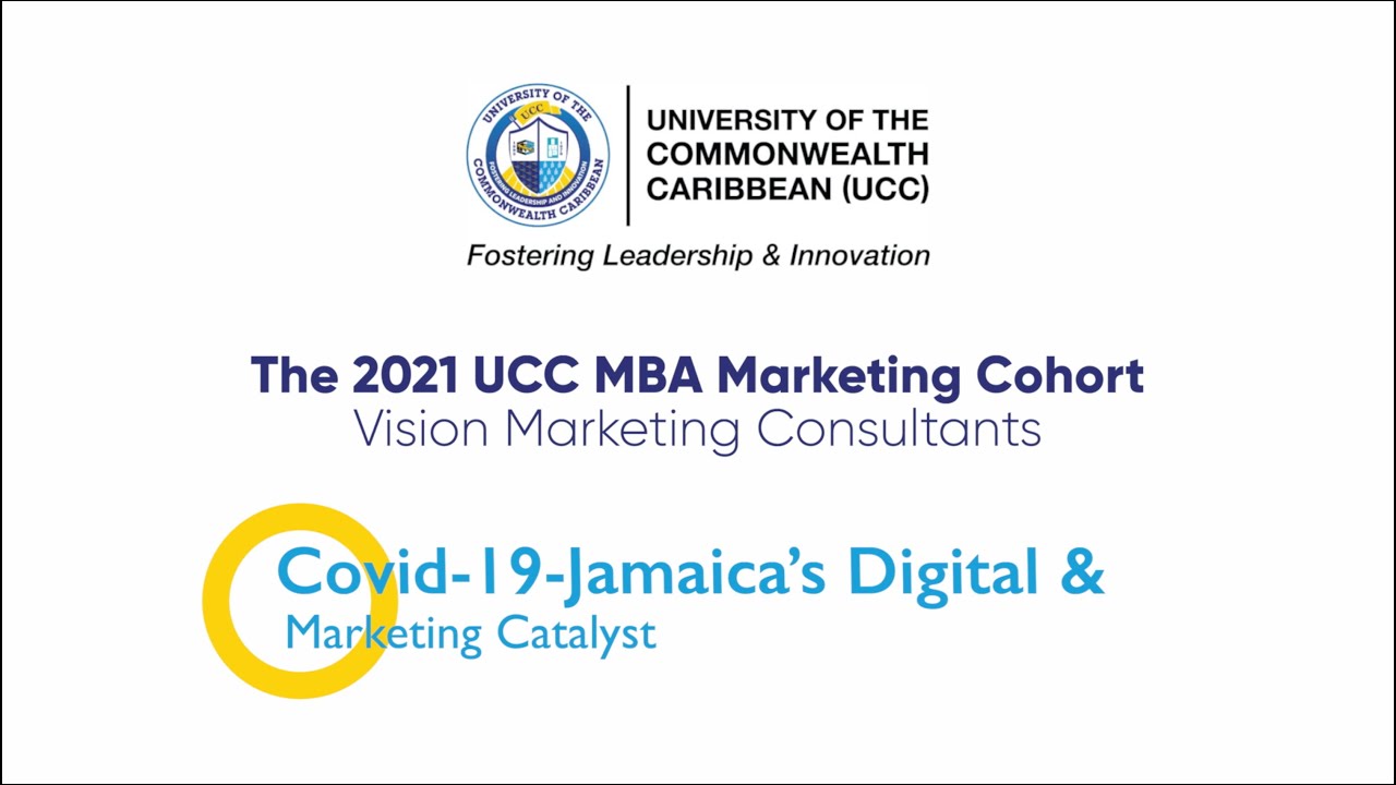 The 2021 UCC MBA Marketing Cohort - YouTube