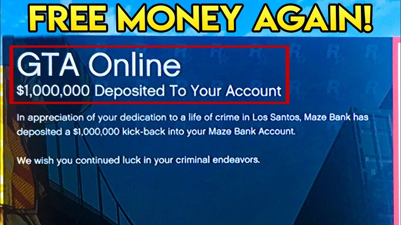 GTA Online - Rockstar Giving FREE Money Again to Player Randomly + What ...