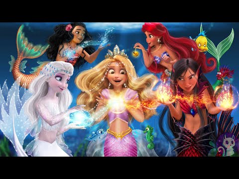 Disney-Prinzessinnen in „Die kleine Meerjungfrau“! Sie schwimmen und zaubern gemeinsam 💙 | Alice ...