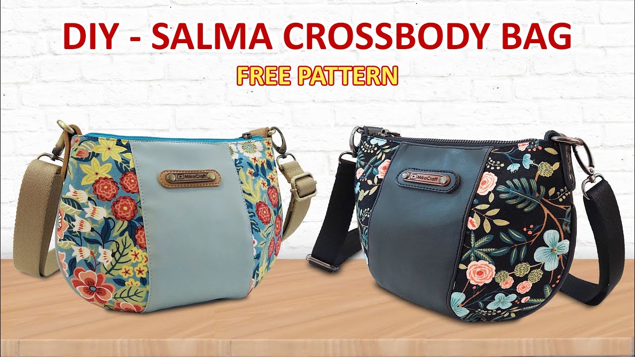 DIY Salma Crossbody bag - How to sew sling bag - Tutorial cara membuat tas selempang handmade ...