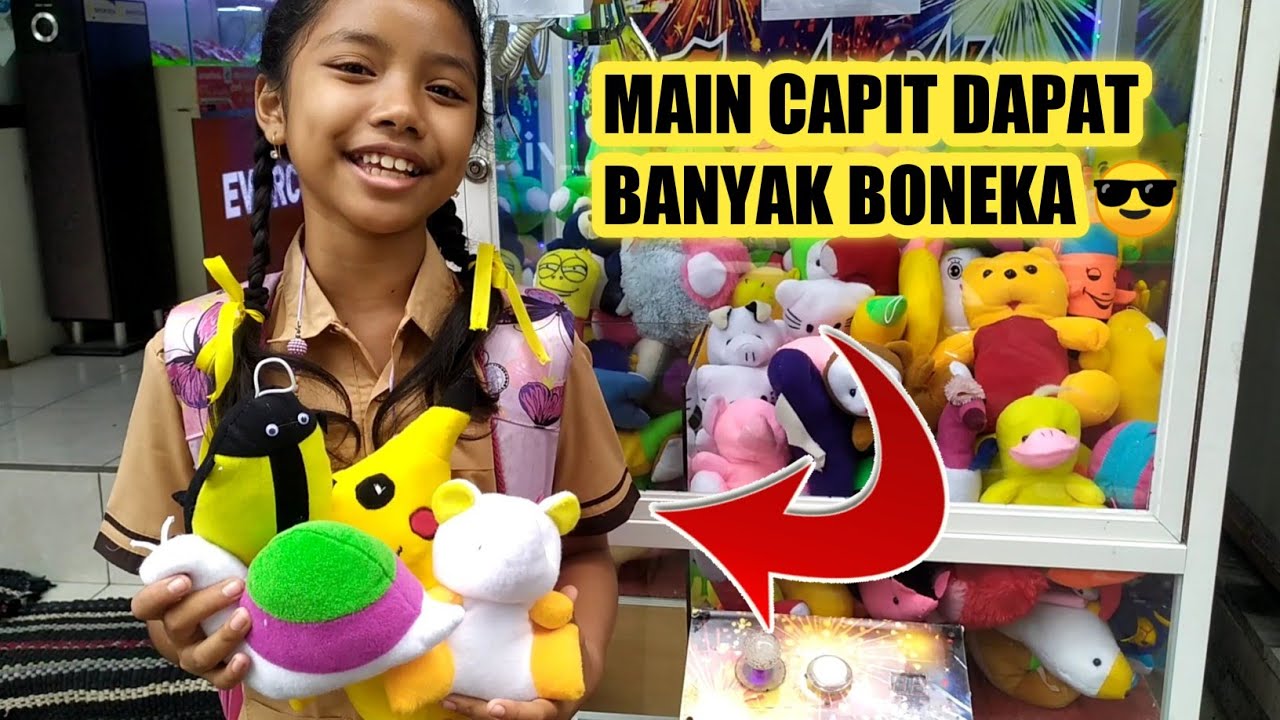 MAIN CAPIT DAPAT BANYAK BONEKA | #capitboneka #clawmachine - YouTube
