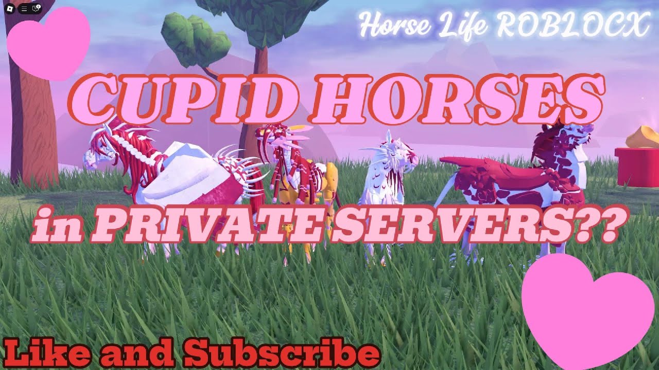 Catching Cupid Horses💘 | PRIVATE SERVER ⁉️| Valentines Event💖 | Horse Life Roblox🌟 - YouTube
