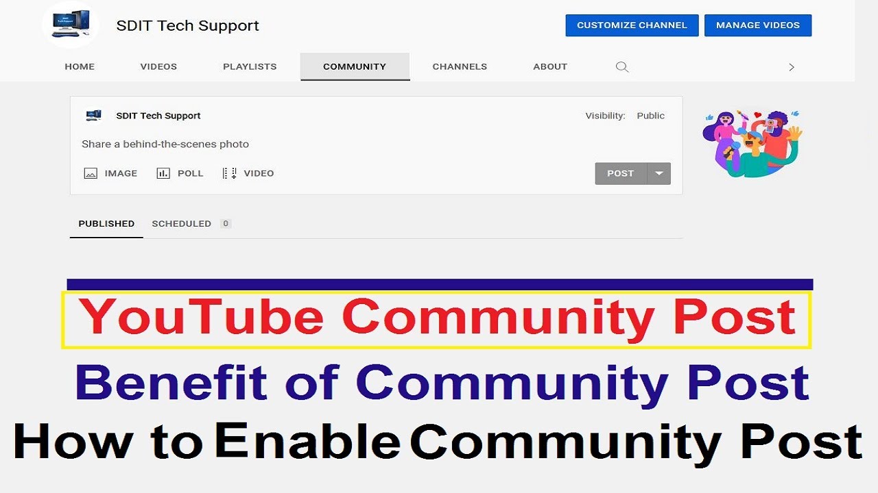 How to enable community post in youtube | Benefit of Community post ...