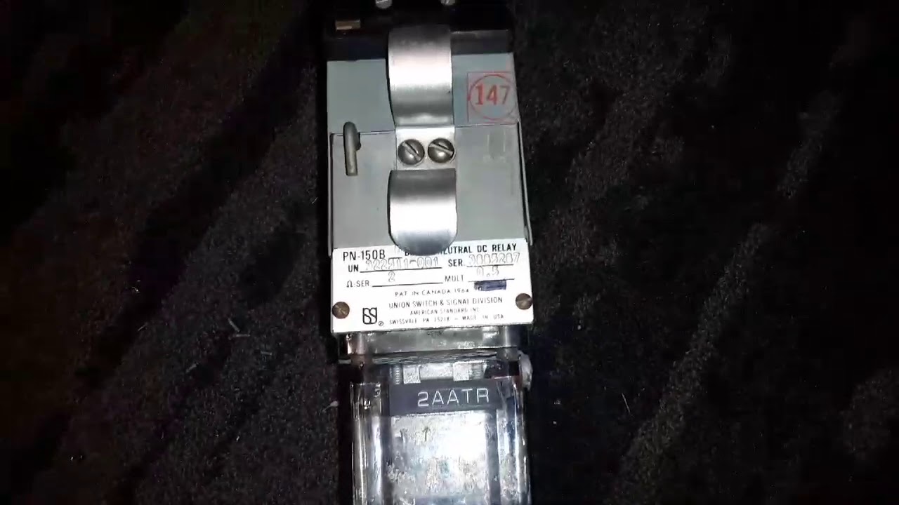 Vintage 1964 Union Switch & Signal electrical relay - YouTube