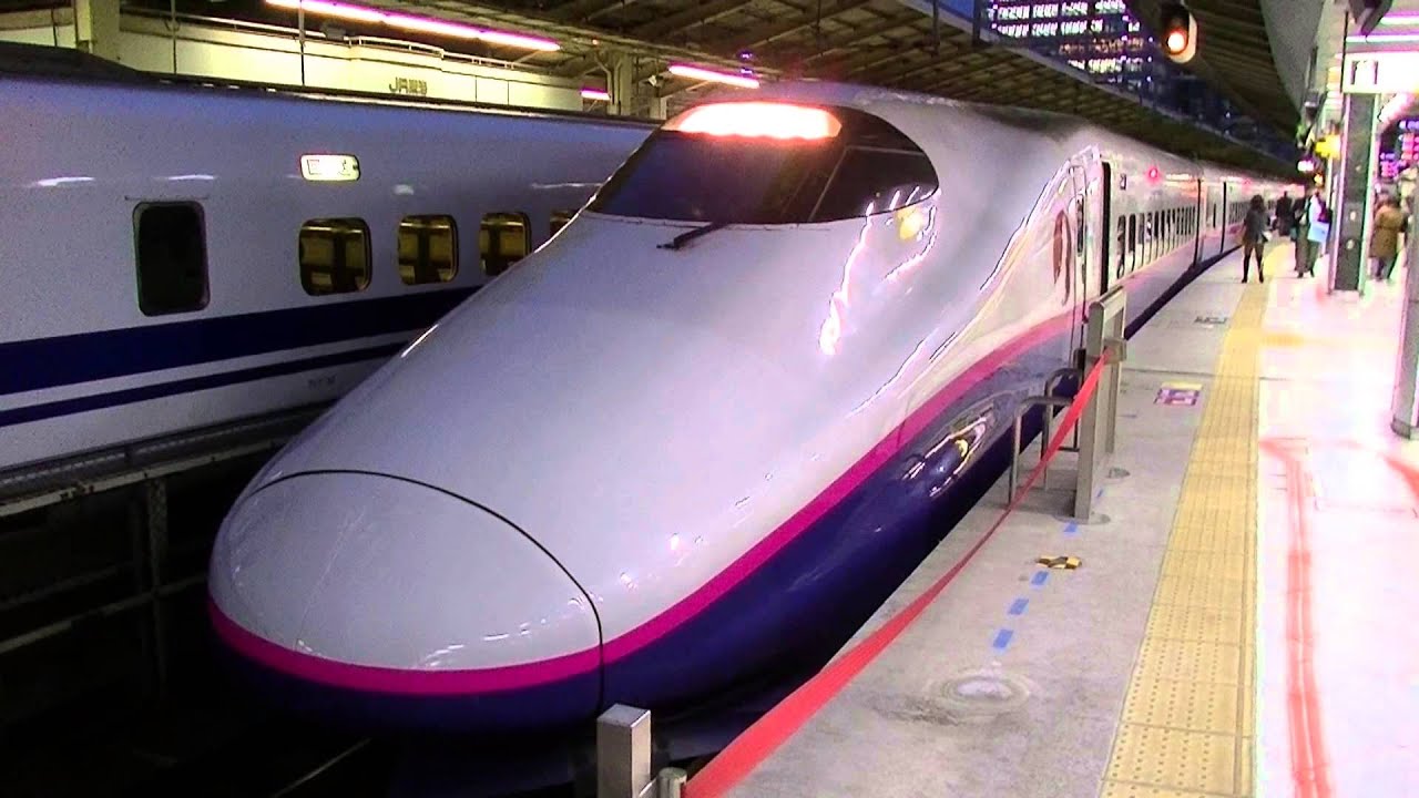 E2系1000番台 J8編成【はやて107号】東京駅発車 - YouTube