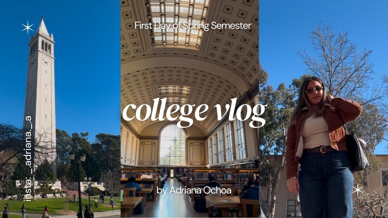 FIRST DAY OF SPRING SEMESTER | college vlog | sophomore @ UC Berkeley ...