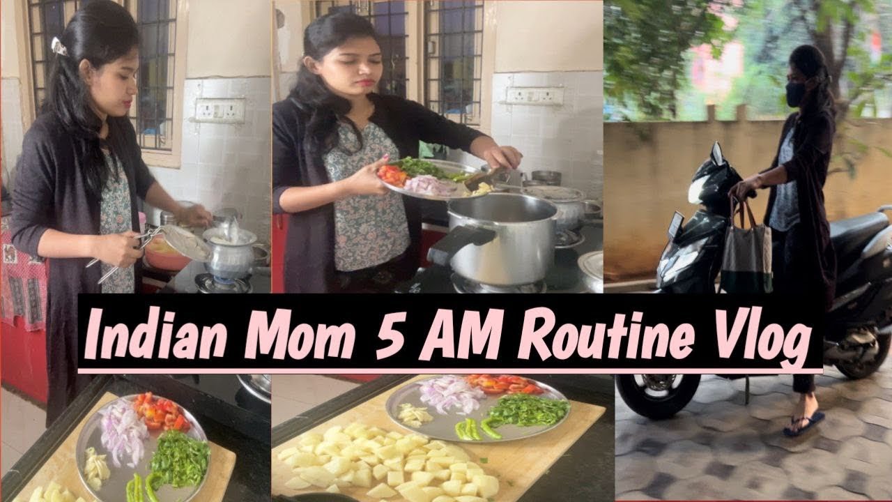 Indian Mom Early Morning Routine | VLOG | 5 Am Routine VLOG - YouTube