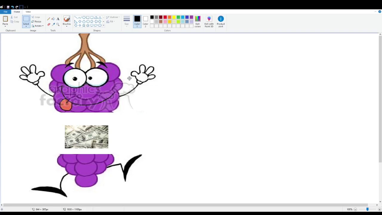 Grape Daily (DAY 831) But it was made by MS Paint Daily - YouTube