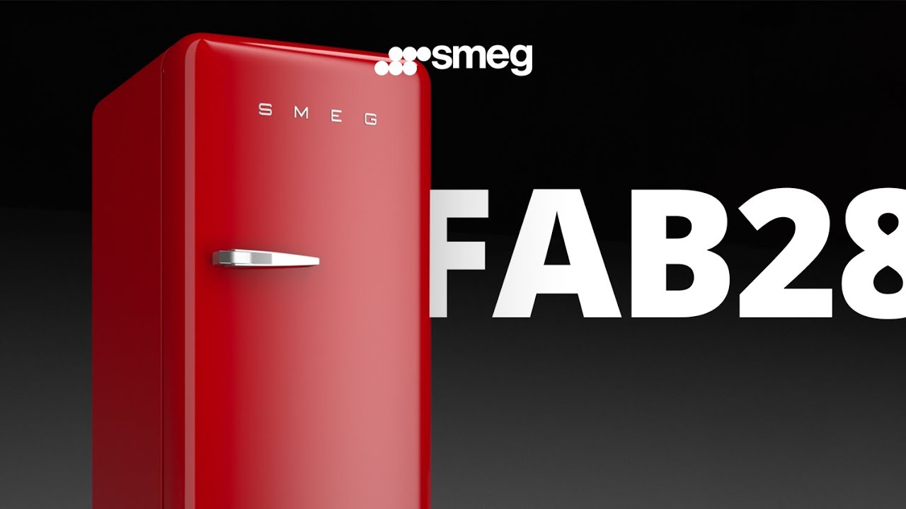 Dizajnová chladnička #Smeg 50´s Retro Style FAB28 + SK titulky - YouTube
