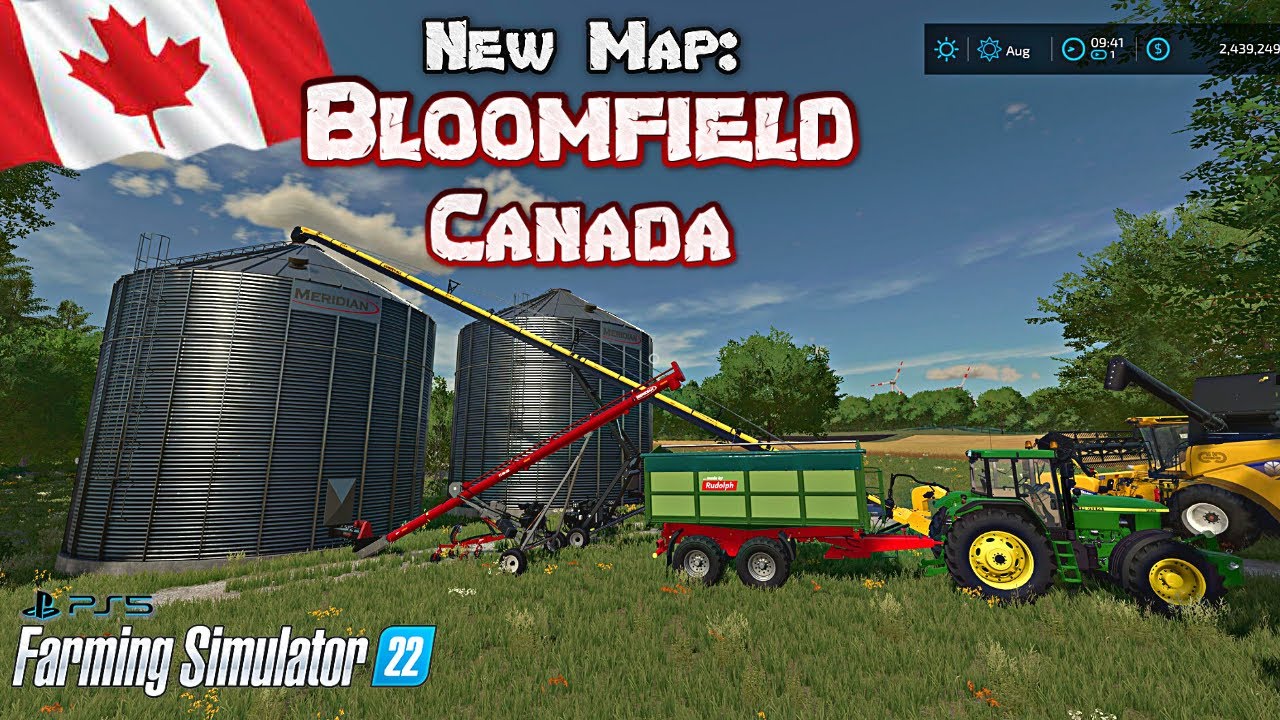 FS22 New Map: Bloomfield, Canada - Farming Simulator 22 - PS5. - YouTube