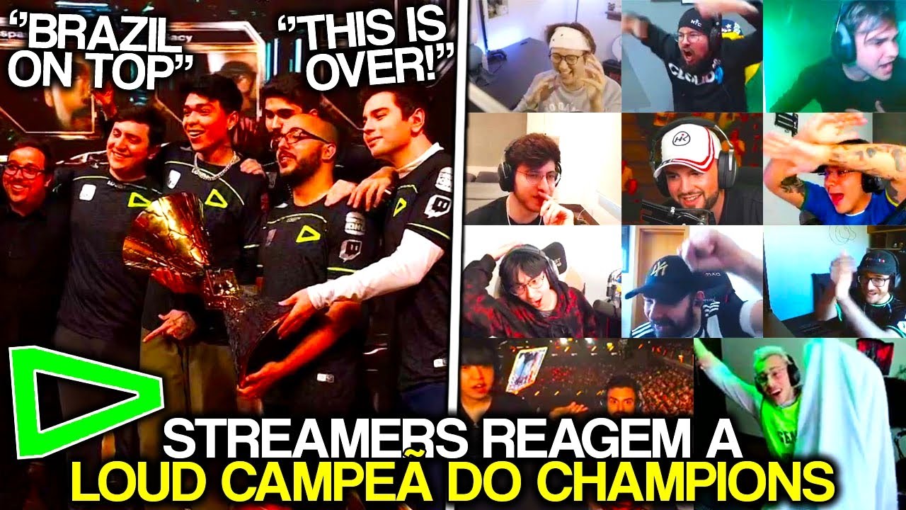 LOUD CAMPEÃ DO CHAMPIONS! REAÇÃO DOS STREAMERS - VALORANT CLIPS - YouTube