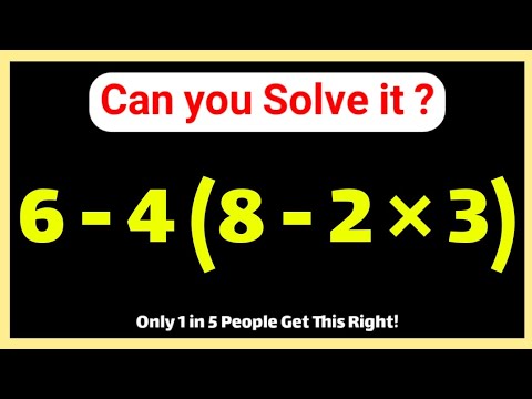 Do You Know the Real Answer Of This Math Question ? (PEMDAS Challenge ...