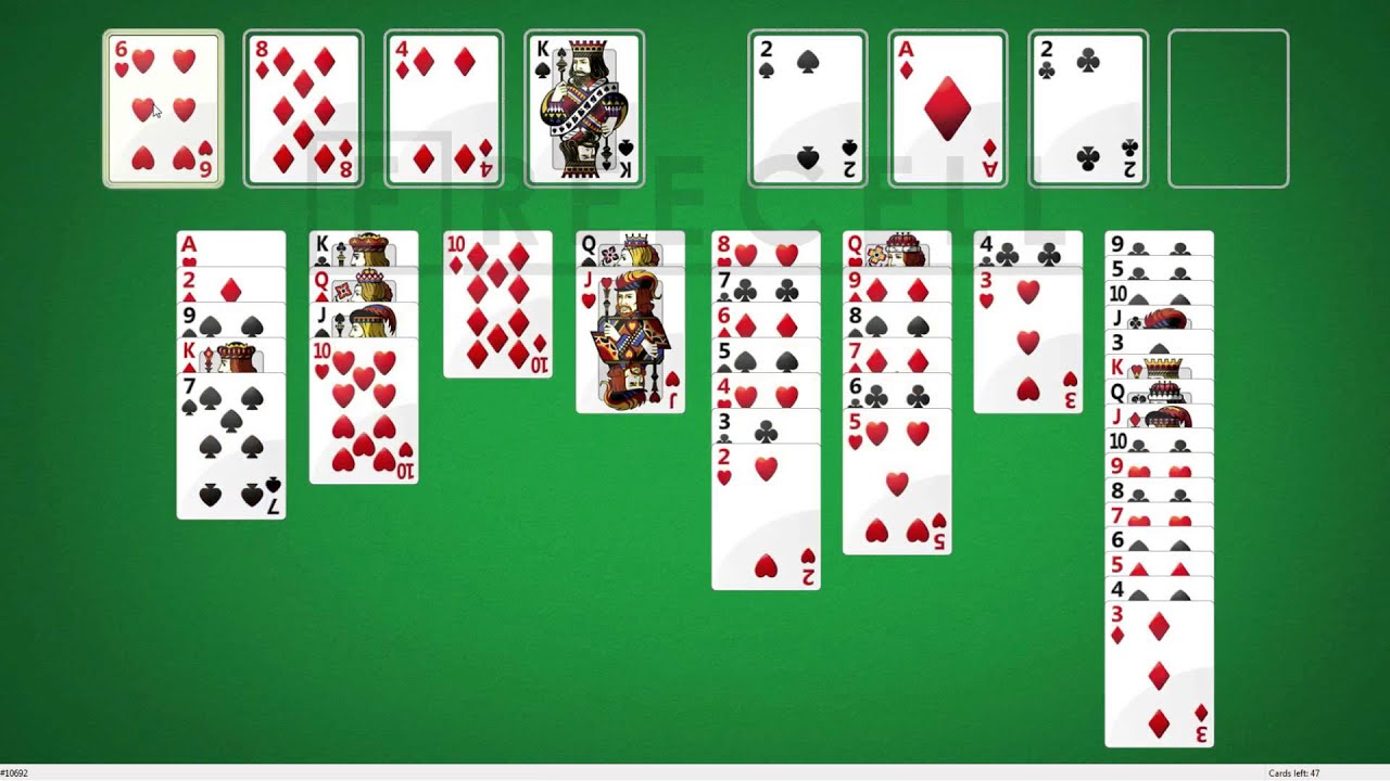 Solution to freecell game #10692 in HD - YouTube